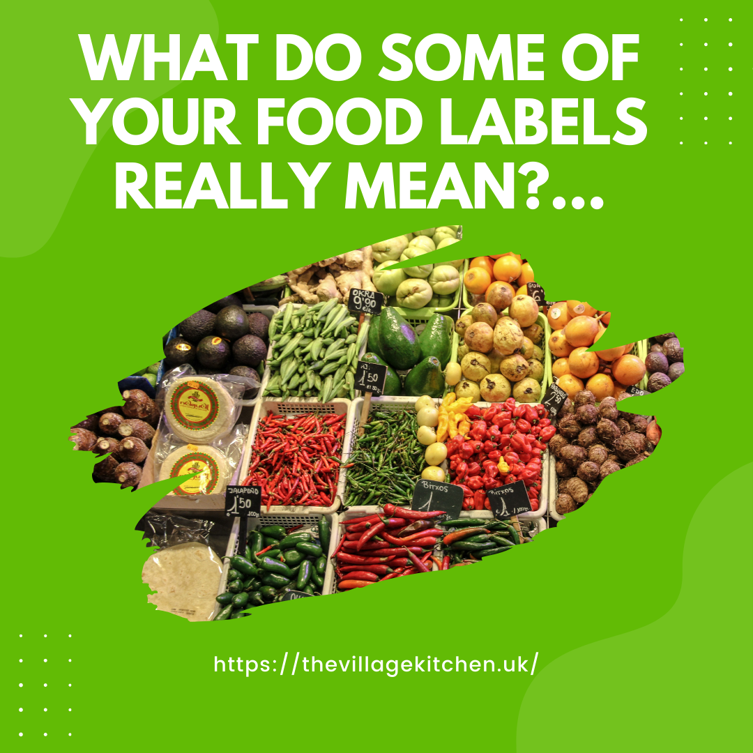 WHAT DO SOME OF YOUR FOOD LABELS REALLY MEAN?… – THE VILLAGE KITCHEN