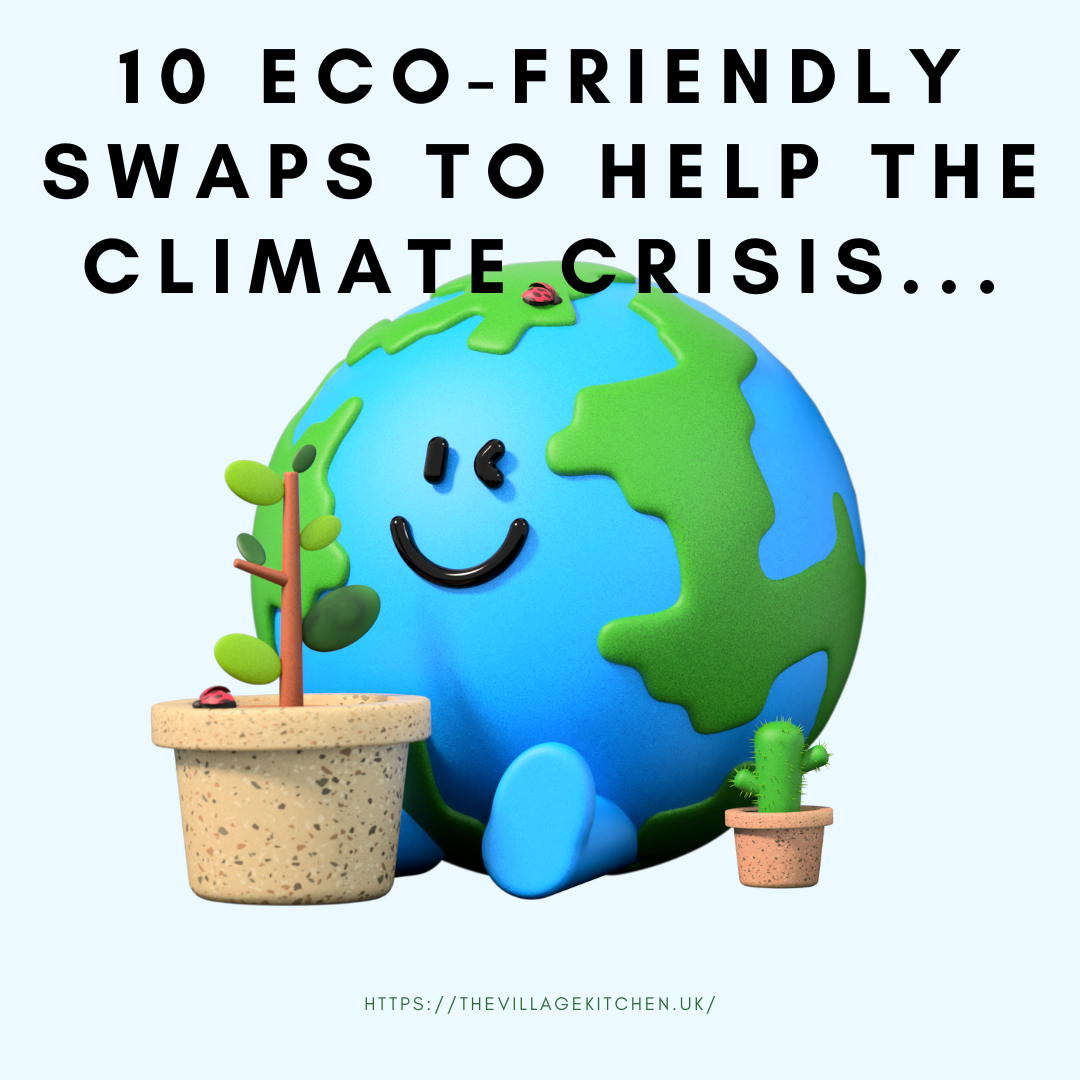 10 ECO-FRIENDLY SWAPS TO HELP THE CLIMATE CRISIS… – THE VILLAGE KITCHEN