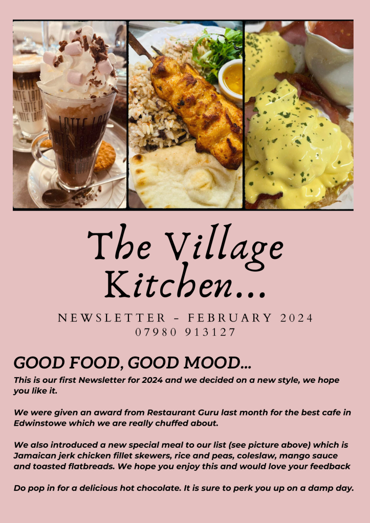 THE VILLAGE KITCHEN NEWSLETTER – FEBRUARY 2024… – THE VILLAGE KITCHEN