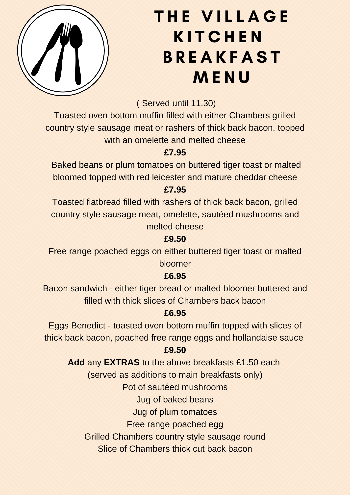 THE VILLAGE KITCHEN MENU… – THE VILLAGE KITCHEN